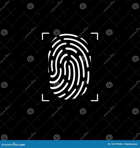 3d Fingerprint Isolated On White Background Fingerprint Scanning The Concept Of Biometric