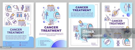 암 치료 브로셔 템플릿 화학 요법 전단지 소책자 전단지 인쇄 선형 아이콘커버 디자인 종양학 약물 치료 잡지 보고서 광고 포스터에
