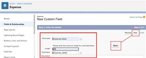 how to create text field salesforce