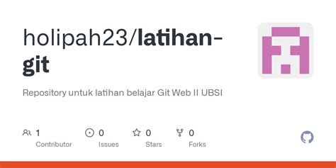 Github Holipah23latihan Git Repository Untuk Latihan Belajar Git