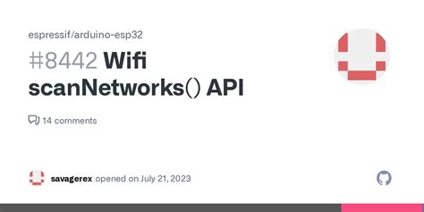 Wifi Scannetworks Api Issue Espressif Arduino Esp Github