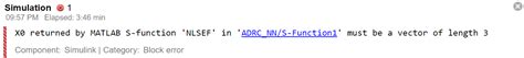 Malabandsimulink 」x0 Returned By Matlab S Function ‘nlsef‘ In ‘adrcnns Function1‘ Must Be A