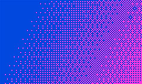 Pixelated Bitmap Gradient Texture Neon Blue And Pink Dither Pattern Background Abstract