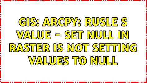 GIS Arcpy RUSLE S Value Set Null In Raster Is Not Setting Values To
