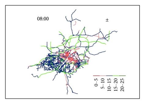 Illustration Of Spatiotemporal Distribution Of The Average Road Speed Download Scientific