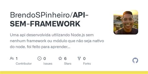 Github Brendospinheiro Api Sem Framework Uma Api Desenvolvida Utilizando Node Js Sem Nenhum