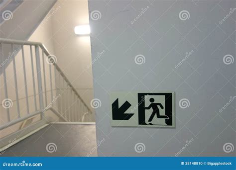 Emergency Exit Sign Royalty Free Cartoon CartoonDealer Com 86274470