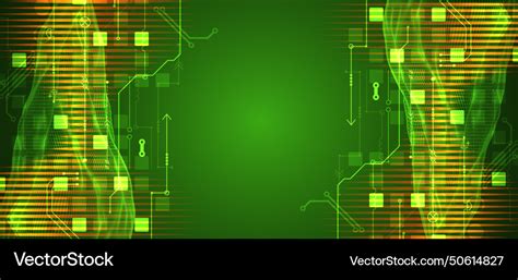 Wireframe Big Data Concept Abstract Digital Vector Image