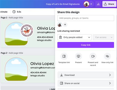 How To Make Links Clickable In Canva Hyperlink Your Documents Bold August Design Studio