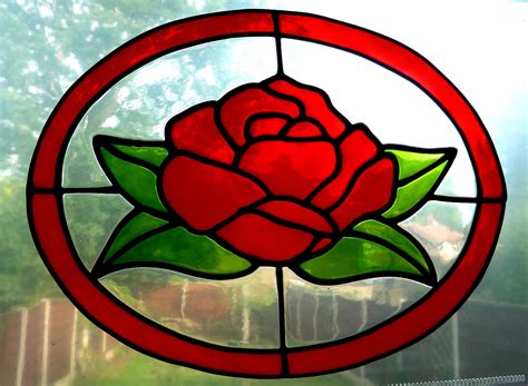 Rose Window Stained Glass Patterns Intricately Detailed Rose Window