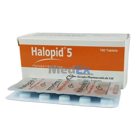 Halopid 5 Mg Tablet হ্যালোপিড ৫ মিগ্রা ট্যাবলেট Incepta