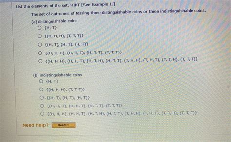 Answered List The Elements Of The Set Hint See Bartleby