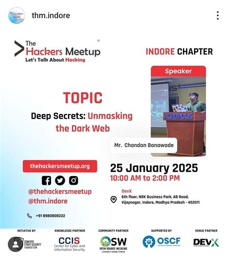 Darkweb Cybersecurity Ethicalhacking Thehackermeetup Knowledgesharing… Praveen Jagat