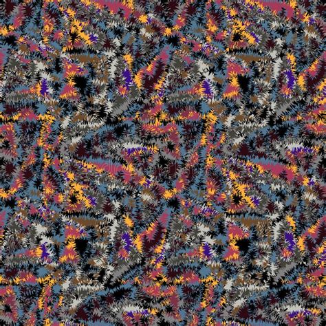 Seamless Abstract Psychedelic Vector Pattern Stock Vector Illustration Of Psychedelic Shape