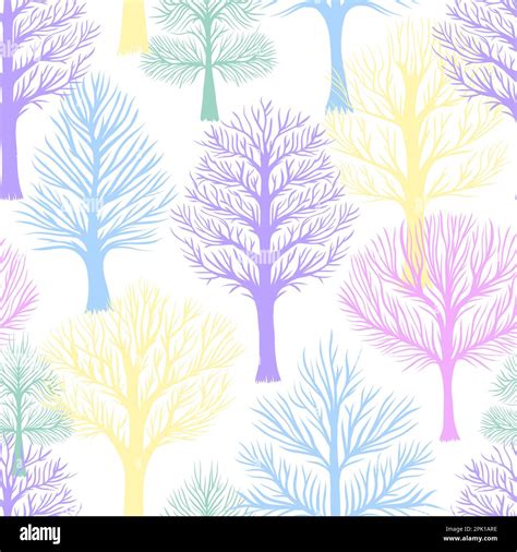 Pattern With Trees Stock Vector Image And Art Alamy