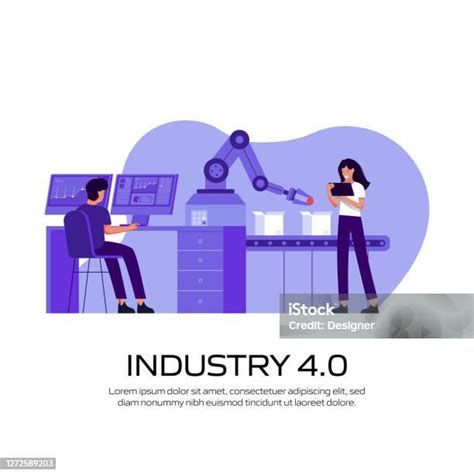 업계 40 웹 사이트 배너 광고 및 마케팅 자료 온라인 광고 비즈니스 프리젠 테이션 등에 대한 개념 벡터 일러스트레이션 Revolution에 대한 스톡 벡터 아트 및 기타