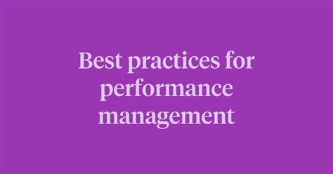 8 Performance Management Best Practices You Need To Know Culture Amp