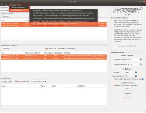Tutorial Genetic Interactions Analysis TRANSIT V3 3 8 Documentation