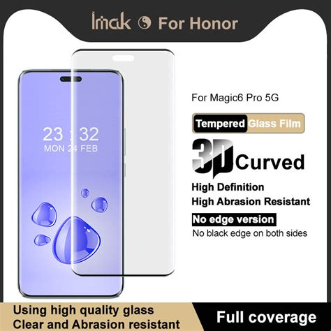 Original Imak Honor Magic Ultimate G Clear Tempered Glass D Curved Full Cover Screen