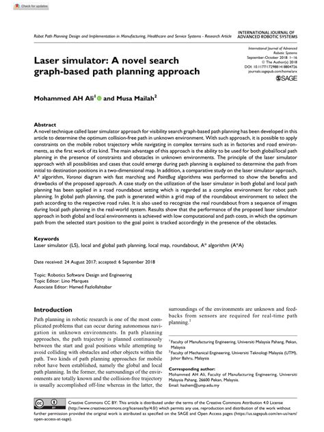 pdf laser simulator a novel search graph based path planning approach
