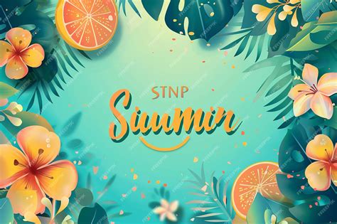 Its summer time vector banner background template | Premium AI-generated image