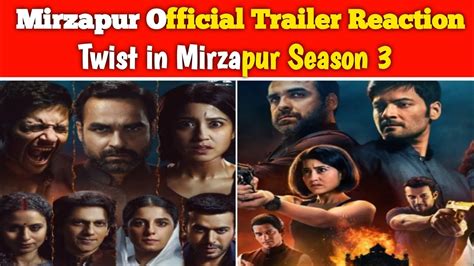 Mirzapur Season 3 Official Trailer Reaction || Pankaj Tripathi || Ali Fazal || Vijay Varma ...