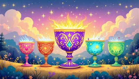 Free Magical Goblets Glow Image Goblets Chalices Magical Download