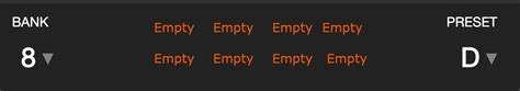 Display Preset Labels In A Grid At Top Of Editor Bug Reports And