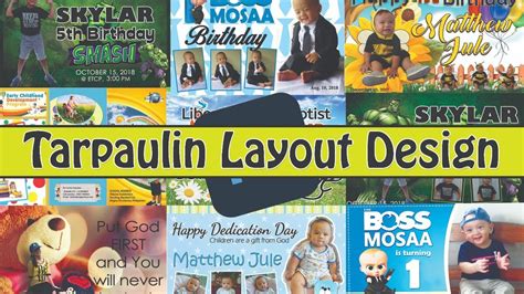 Tarpaulin Concept And Design Layout Tarpaulin Design