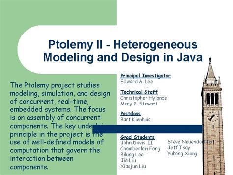 ptolemy ii heterogeneous modeling and design in java