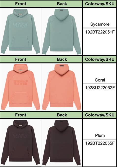 Fear Of God Essentials Hoodies Authentic All Colors And Sizes Ebay