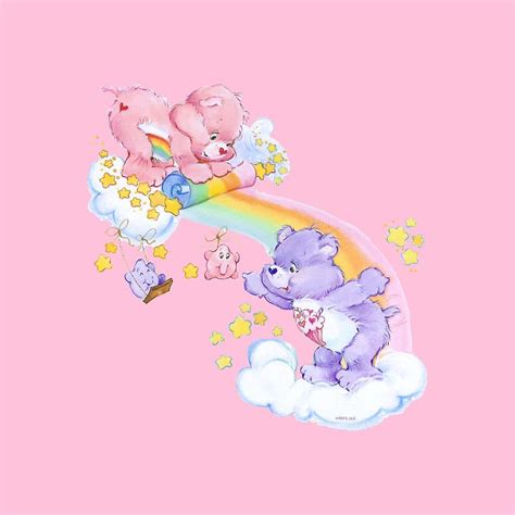 Care Bears Cheer Bear And Share Bear Unrolling A Rainbow Mug Fruugo UK