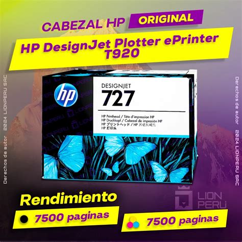 Cabezal Hp T920 Designjet Plotter Eprinter Original