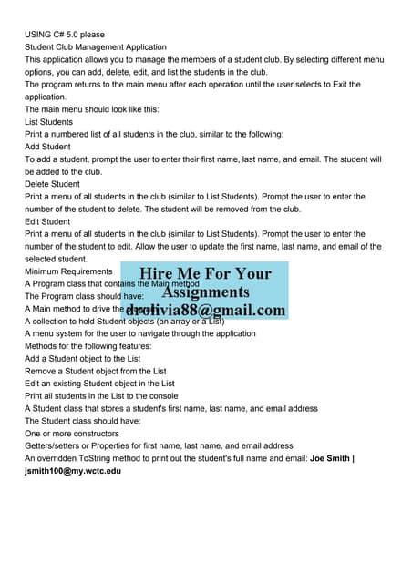 Create A Student Record Management System With Javausing Linked Lipdf