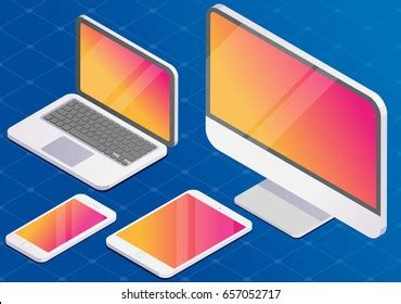 Tablet Isometric Images Stock Photos Vectors Shutterstock