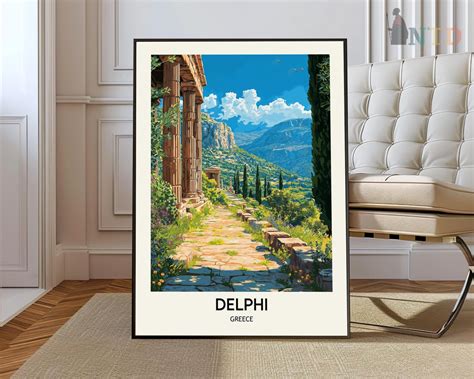Delphi Art Delphi Artwork Delphi Map Delphi Photo Delphi Poster Delphi Print Delphi Travel