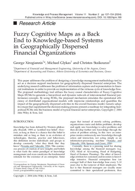 pdf fuzzy cognitive maps by kosko héctor adrián guerrero martínez
