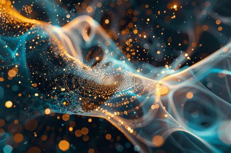 Abstract Digital Data Visualizations Artificial Intelligence Futuristic Technology Innovation