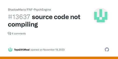 Source Code Not Compiling · Issue 13637 · Shadowmariofnf Psychengine