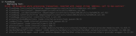 Tokens Address Call To Non Contract Error During Hardhat Test