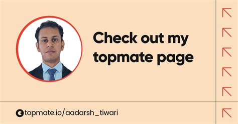Adarsh Tiwari Book A Call On Topmate
