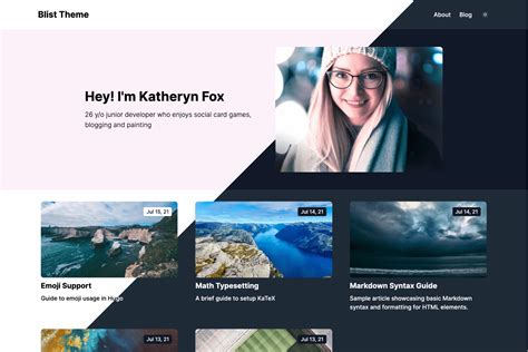 blist theme for hugo varun