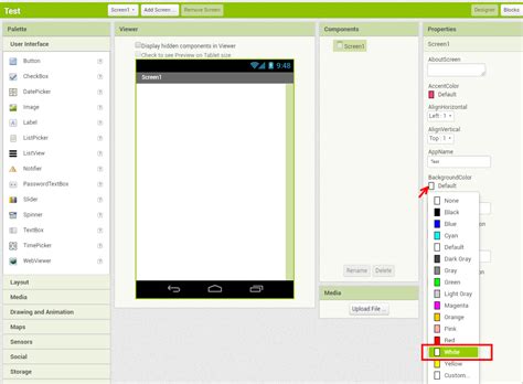 build an app with app inventor which can display values of a connected