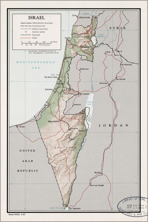 Israel Map In 1948 1967 To Present