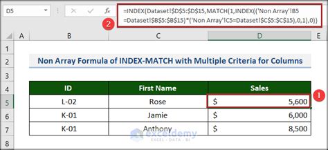 INDEX MATCH Formula With Multiple Criteria In Different Sheet