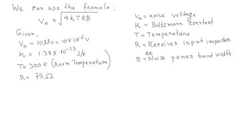 A Diode Noise Generator Is Required To Produce 10 μv Of Noise In A