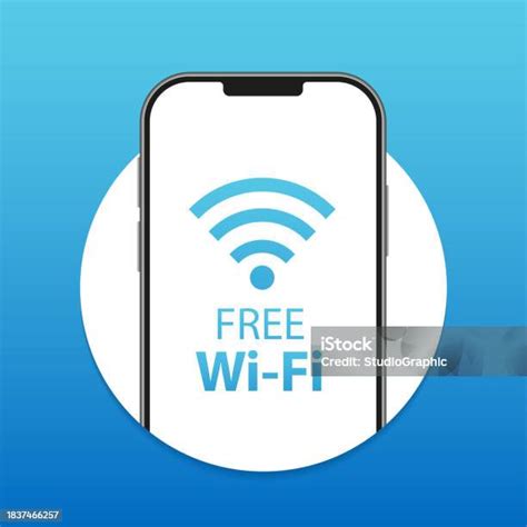 무료 와이파이 구역 파란색 아이콘입니다 무료 와이파이는 여기에 사인 컨셉입니다 인터넷에서 무선 연결 및 공유 네트워크 디지털 및 온라인 커버리지를 위한 핫스팟 액세스 포인트