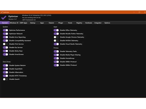 Optimizer Windows 10