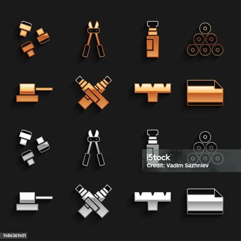 마커 펜 페인트 스프레이 캔 종이 접착 스티커 부착물 스프레이 노즐 캡 및 볼트 커터 아이콘을 설정합니다 벡터 건강관리와 의술에 대한 스톡 벡터 아트 및 기타 이미지
