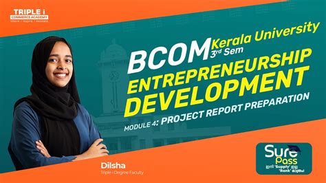 Bcom 3rd Sem Module 4 Explained Project Report Preparation Made Simple Kerala University